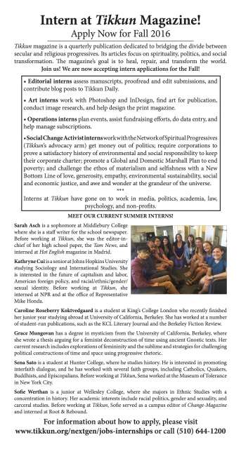 Intern Advertisement v2 (1) | Tikkun