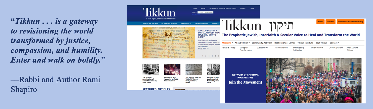 Tikkun Launches New Website | Tikkun